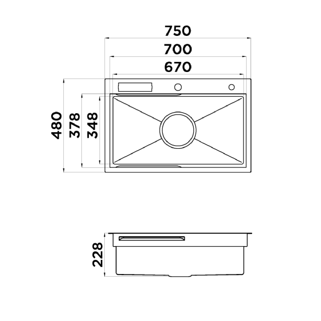 Algor ATMS750-48 Single Bowl Sink – Shop - Algor Appliances